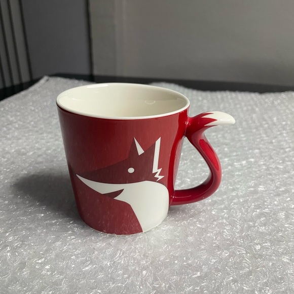 Starbucks | Dining | Starbucks Red Fox Tail Handle Mug | Poshmark